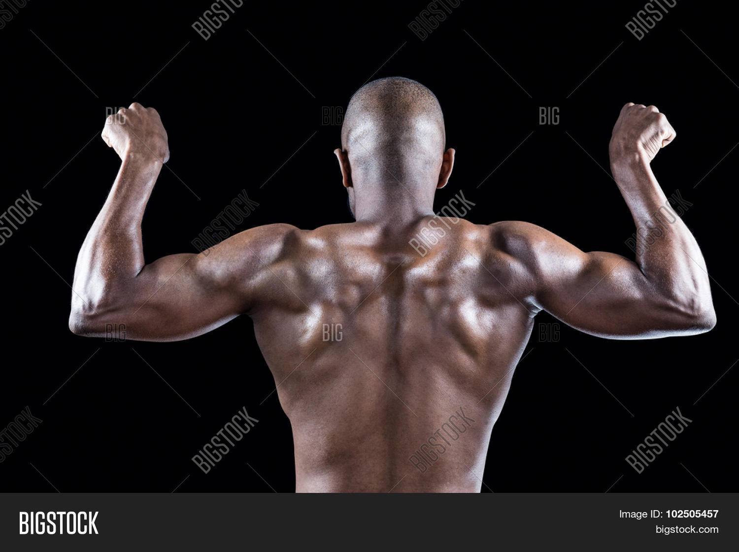 Rear View Muscular Image & Photo (Free Trial) | Bigstock