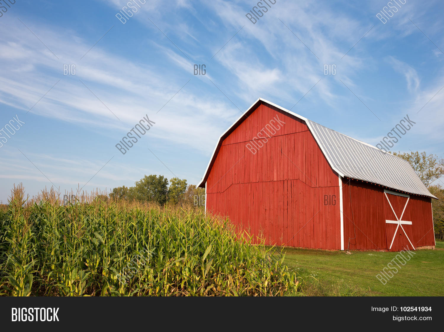 Red Barn Corn Dramatic Image & Photo (Free Trial) | Bigstock