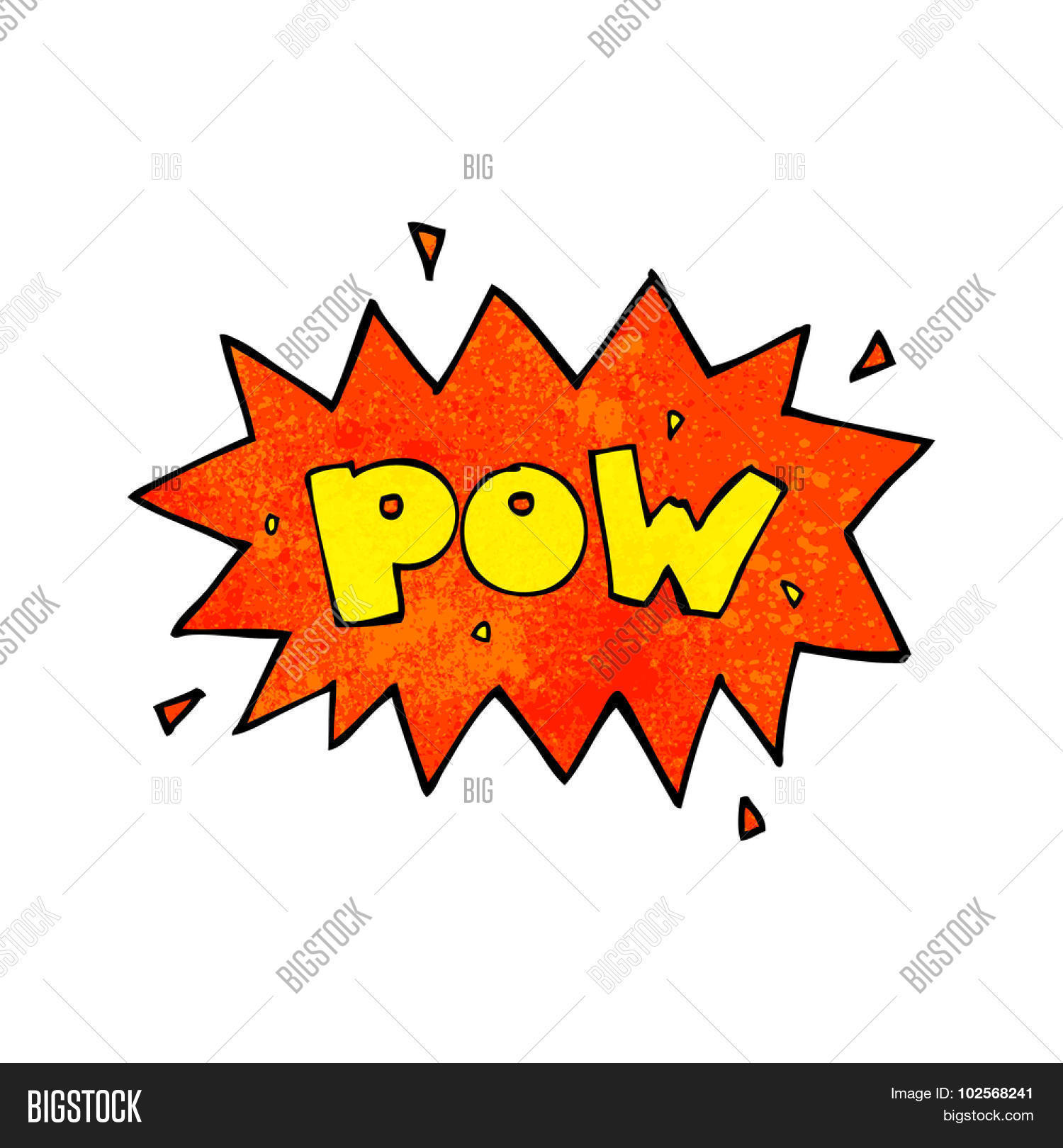 Cartoon Comic Book Pow Image & Photo (Free Trial) | Bigstock