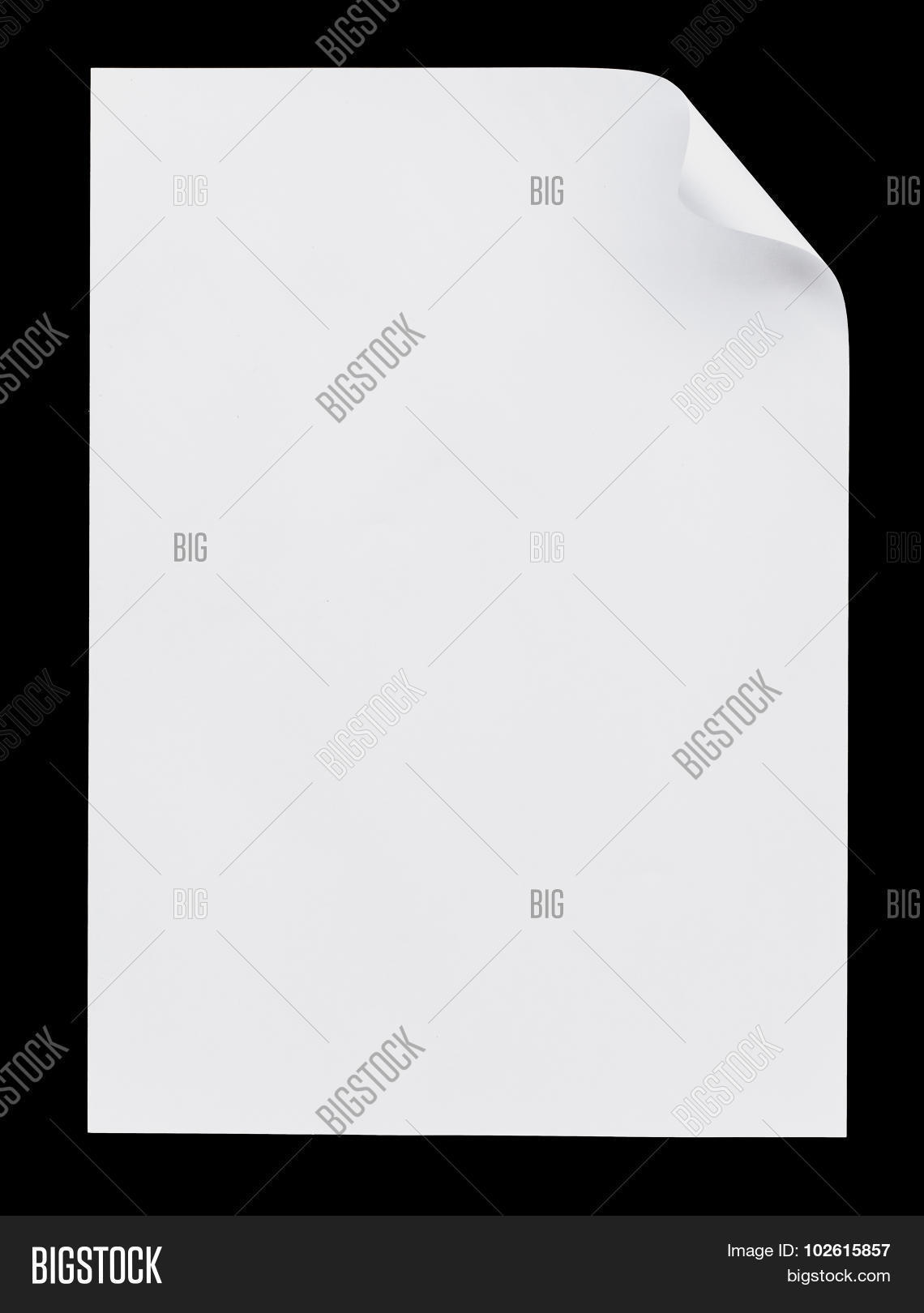 White Empty A4 Paper Image & Photo (Free Trial) | Bigstock