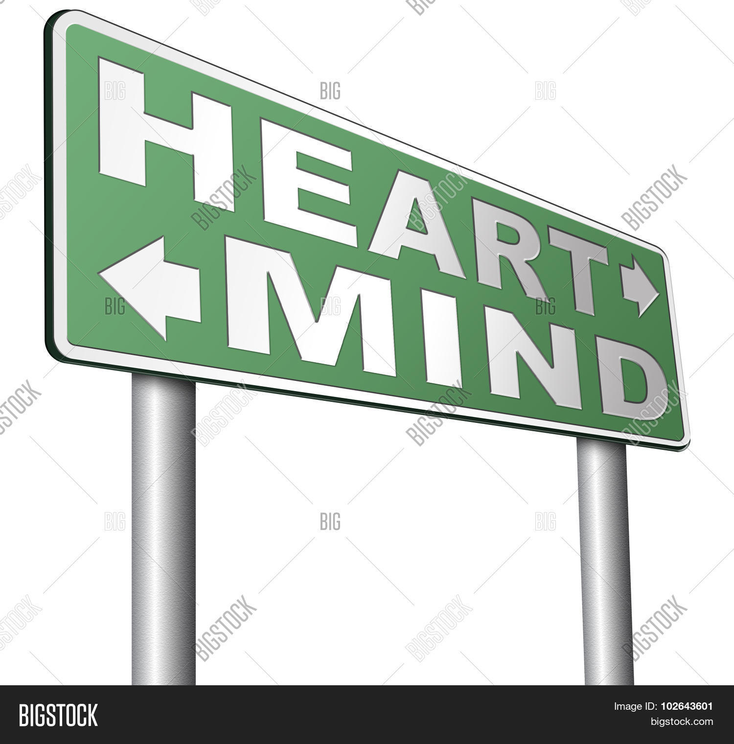Heart Over Mind Image & Photo (Free Trial) | Bigstock