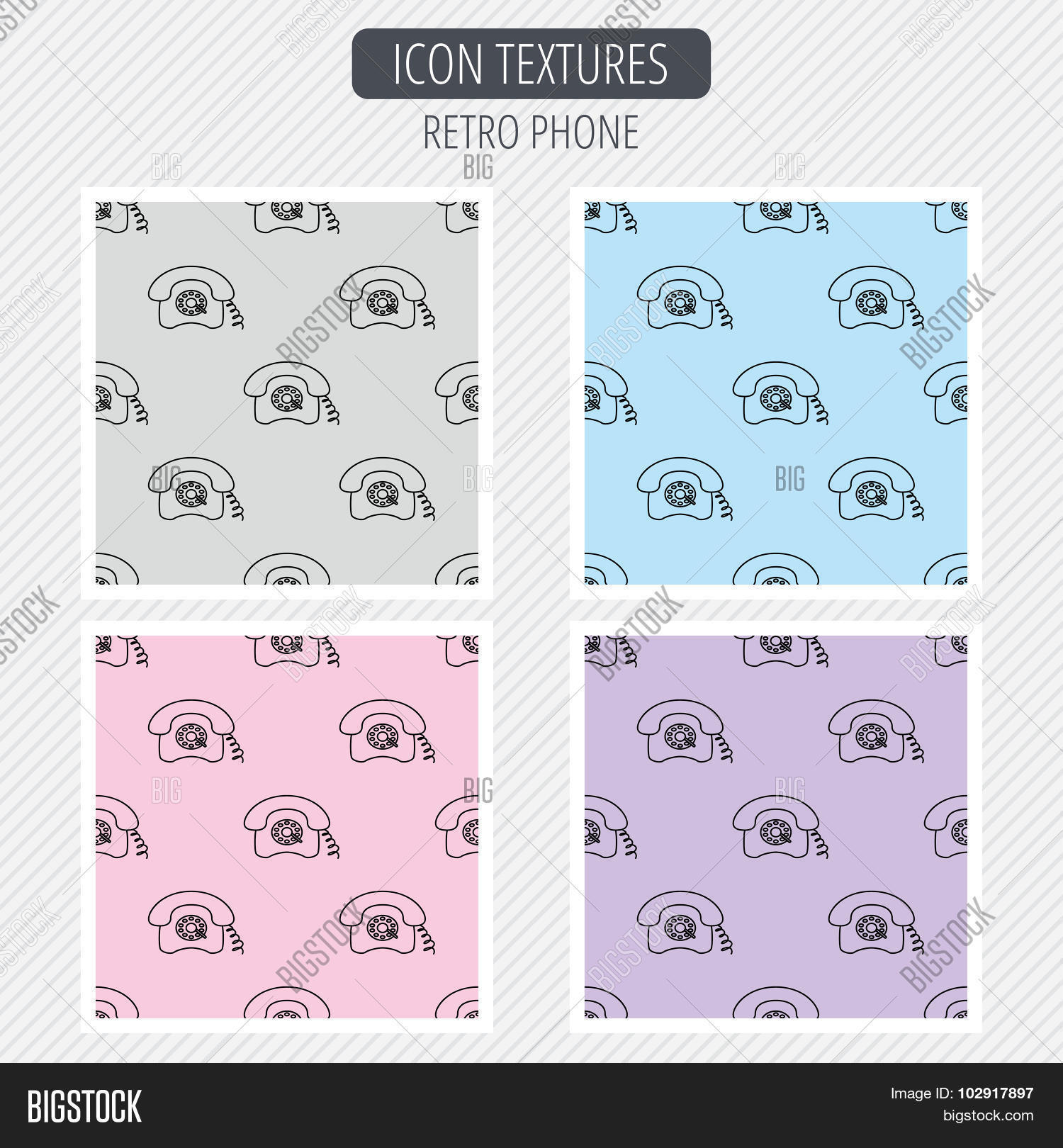 Retro Phone Icon. Old Vector & Photo (Free Trial) | Bigstock