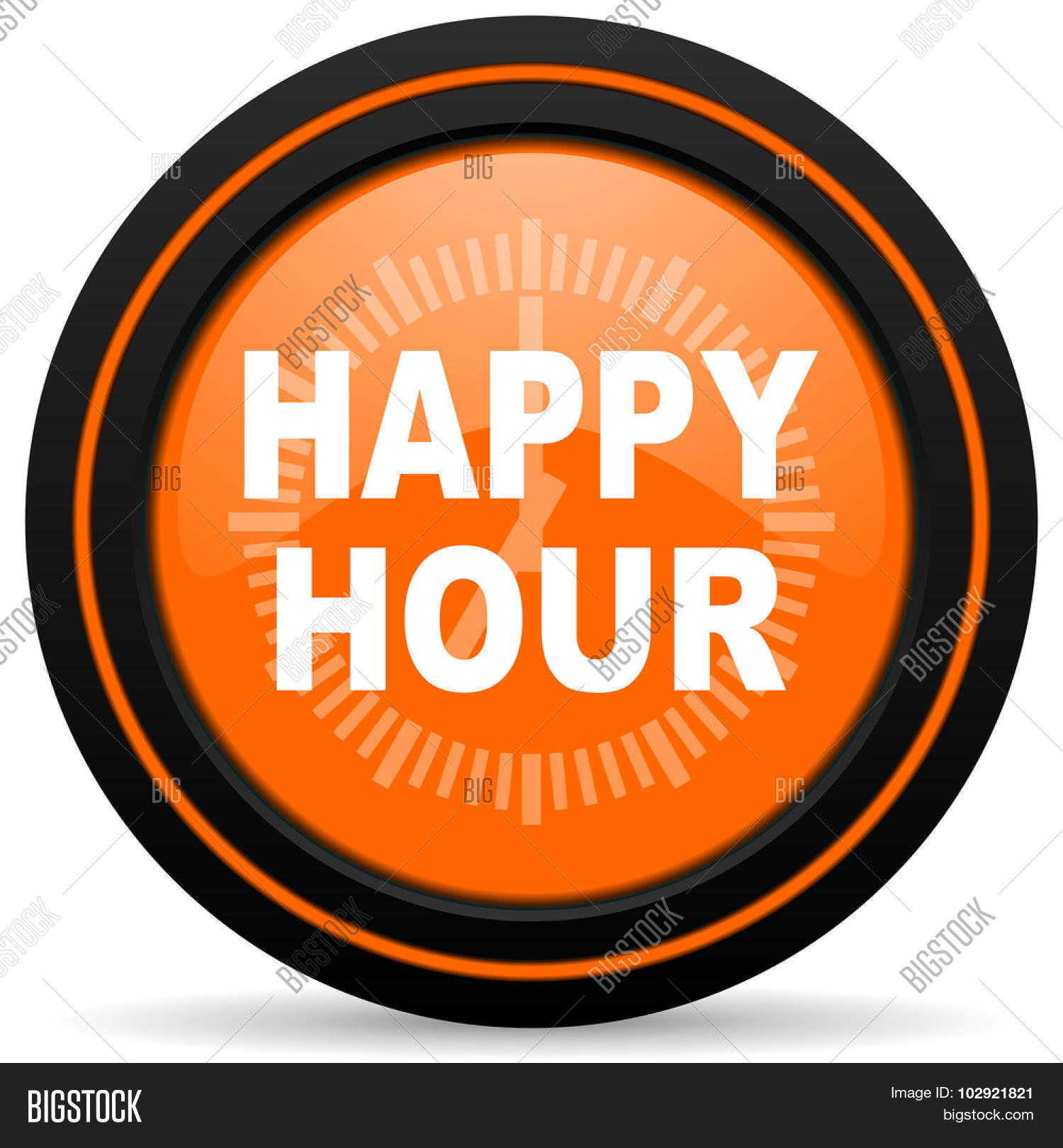Happy Hour Orange Image & Photo (Free Trial) | Bigstock