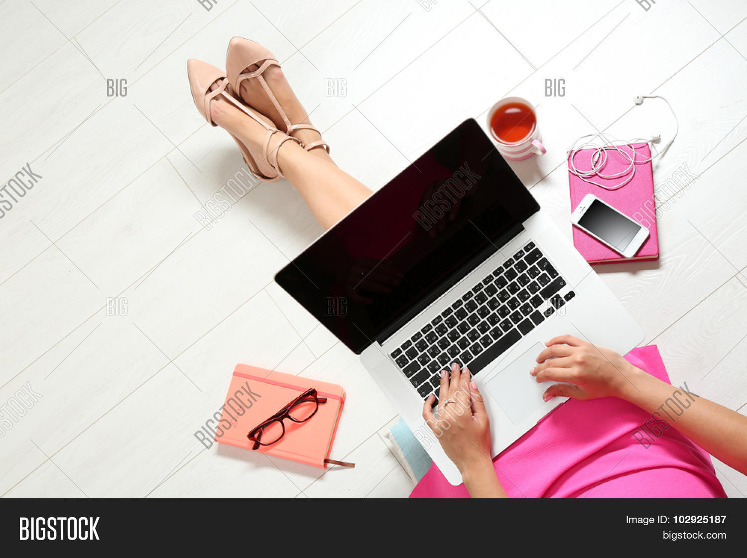 Top View Young Woman Image & Photo (Free Trial) | Bigstock