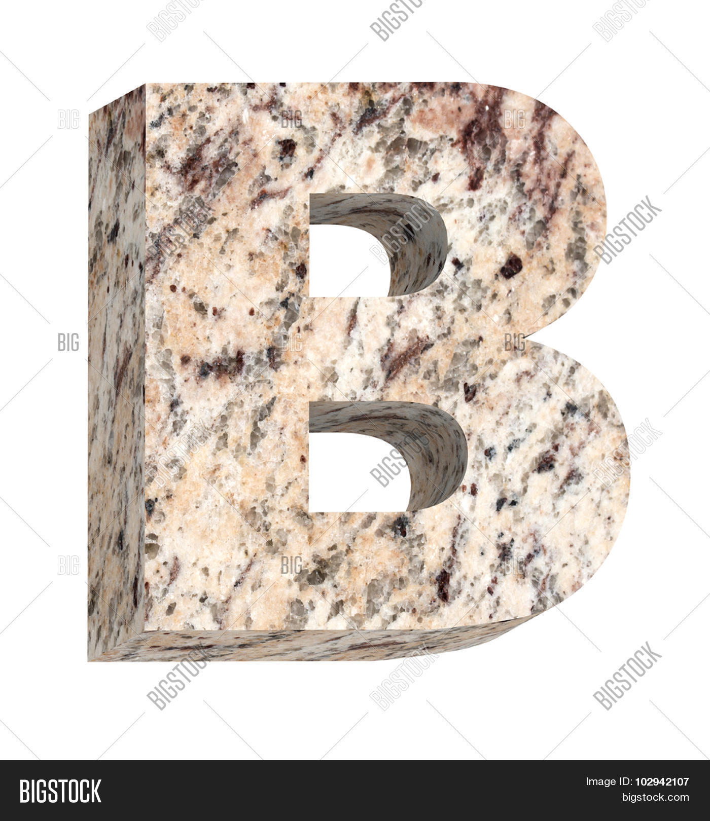 One Letter Granite Image & Photo (Free Trial) | Bigstock