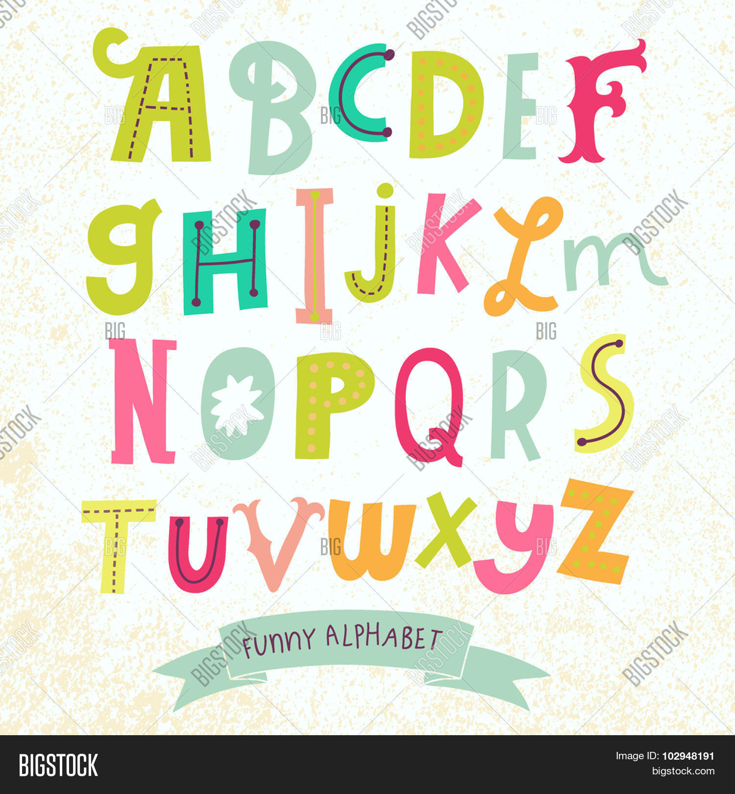 Bright Alphabet Set Vector & Photo (Free Trial) | Bigstock