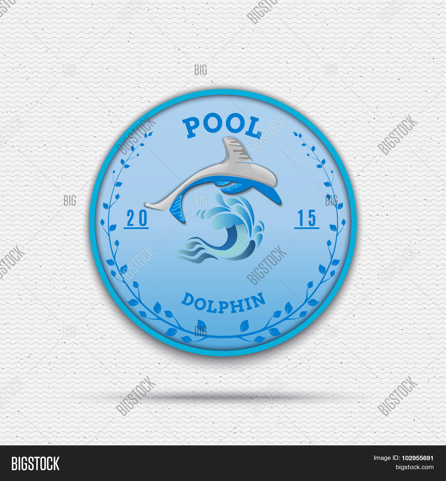 Dolphin Badges Logos Vector & Photo (Free Trial) | Bigstock