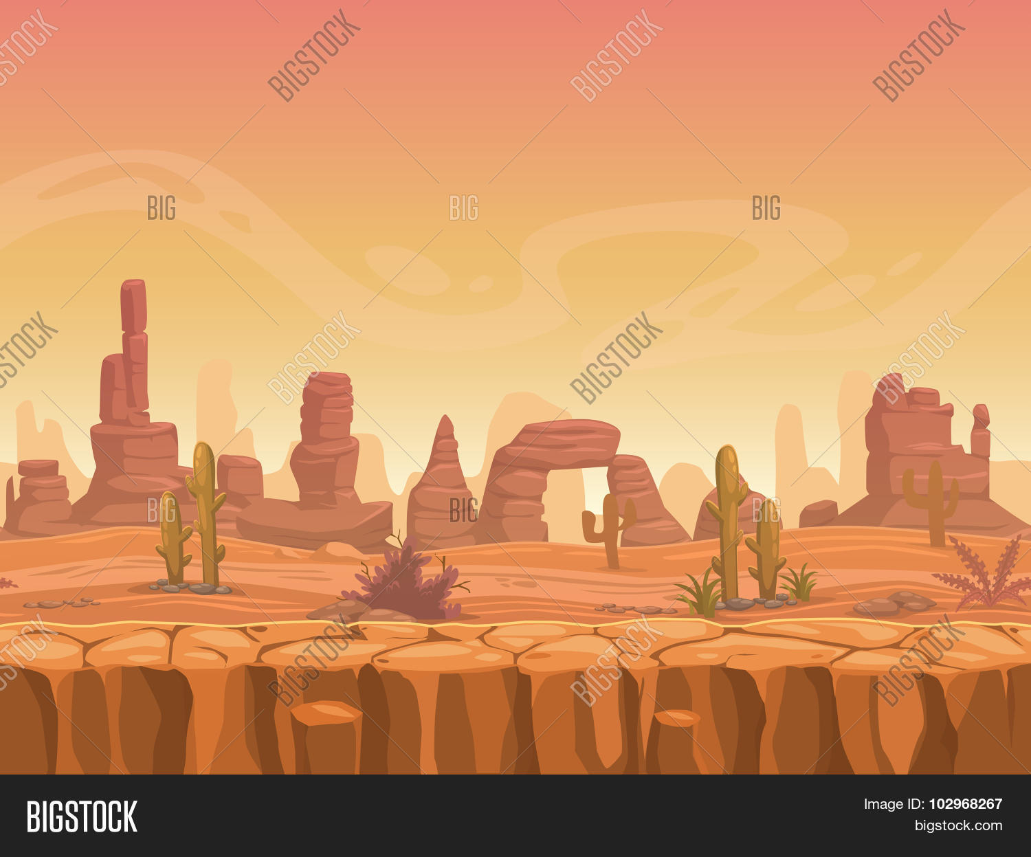 Seamless Prairie Vector & Photo (Free Trial) | Bigstock