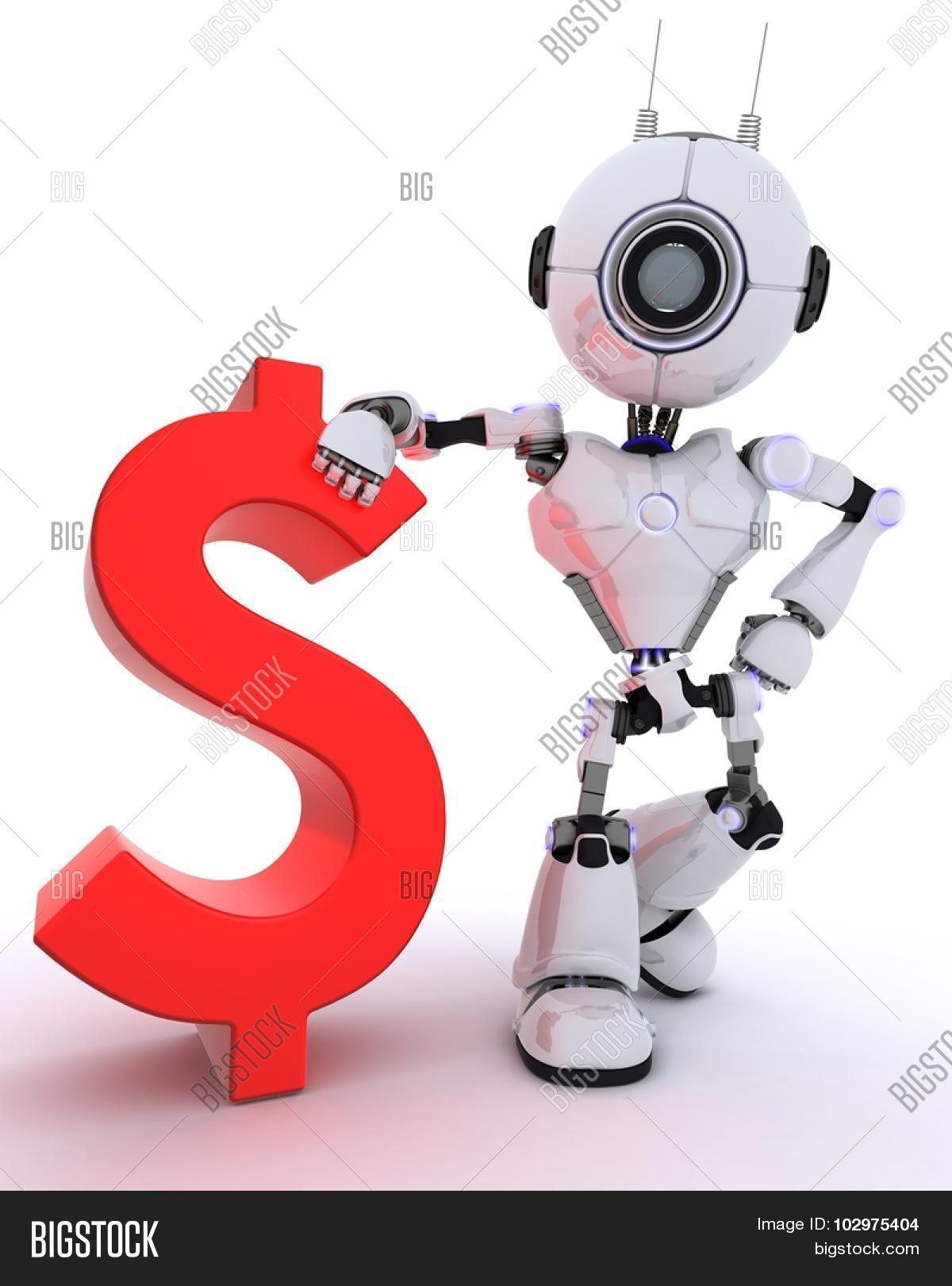 3D Render Robot Dollar Image & Photo (Free Trial) | Bigstock