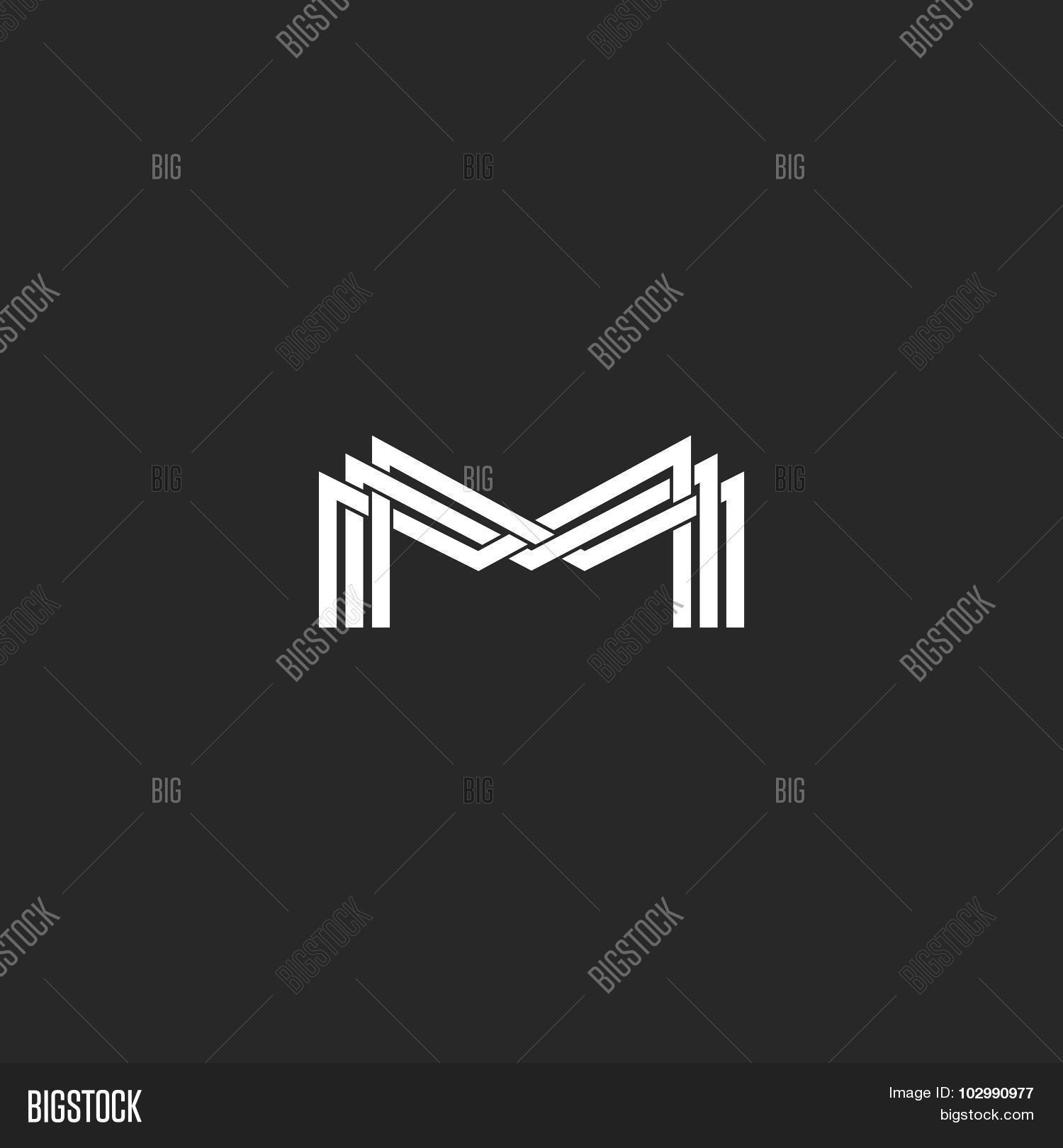 M Letter Monogram Vector & Photo (Free Trial) | Bigstock