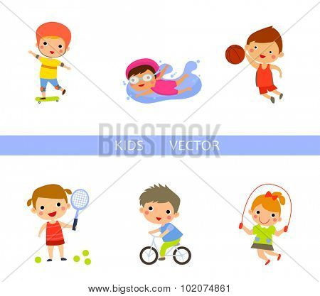 Group Kids Vector Vector & Photo (Free Trial) | Bigstock