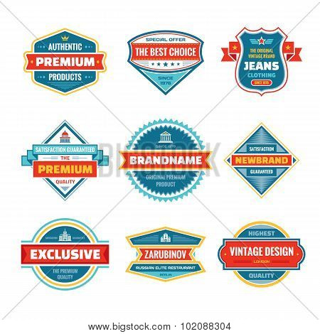 Vector Graphic Badges Vector & Photo (Free Trial) | Bigstock