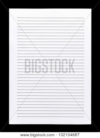 White Lined Paper Image & Photo (Free Trial) | Bigstock