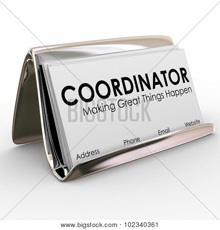 Coordinator Word On Image & Photo (Free Trial) | Bigstock