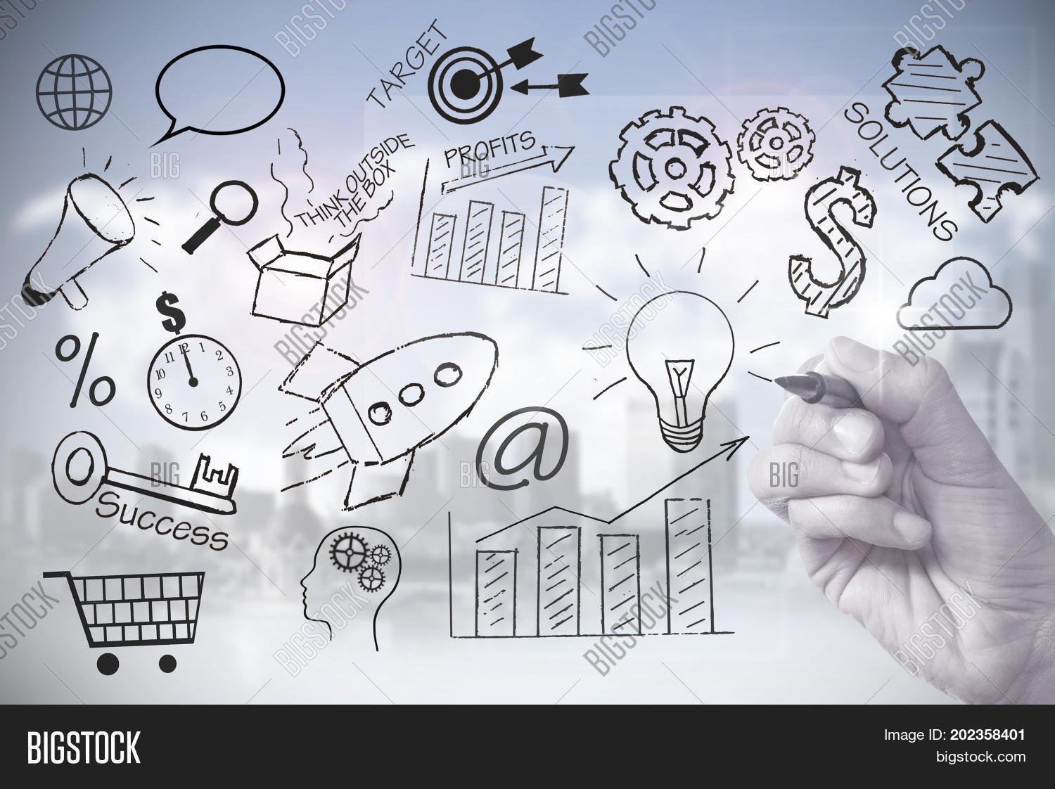 Mind Map Drawing On Image & Photo (Free Trial) | Bigstock