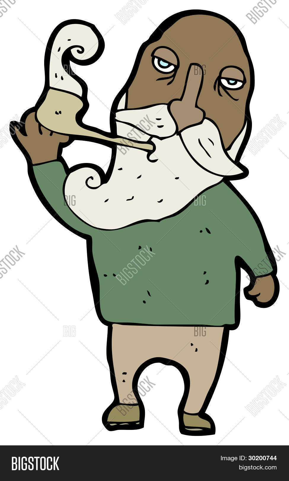 Old Man Smoking Pipe Image & Photo (Free Trial) | Bigstock