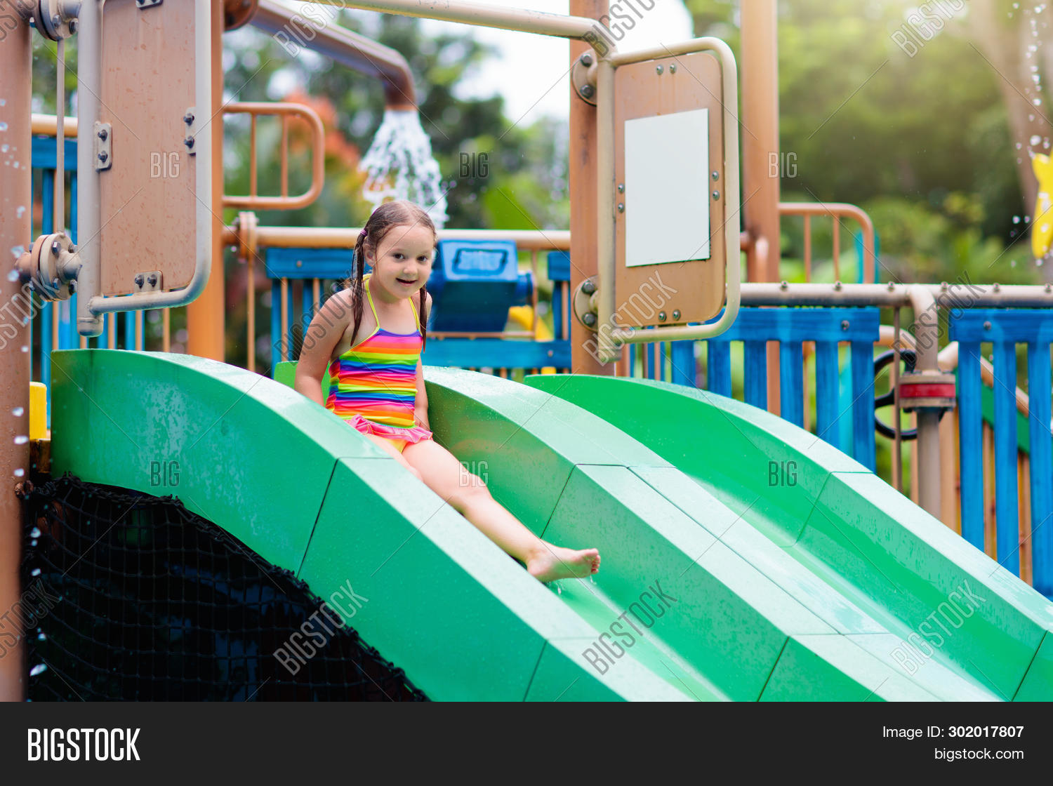 Kids Aqua Park. Child Image & Photo (Free Trial) | Bigstock