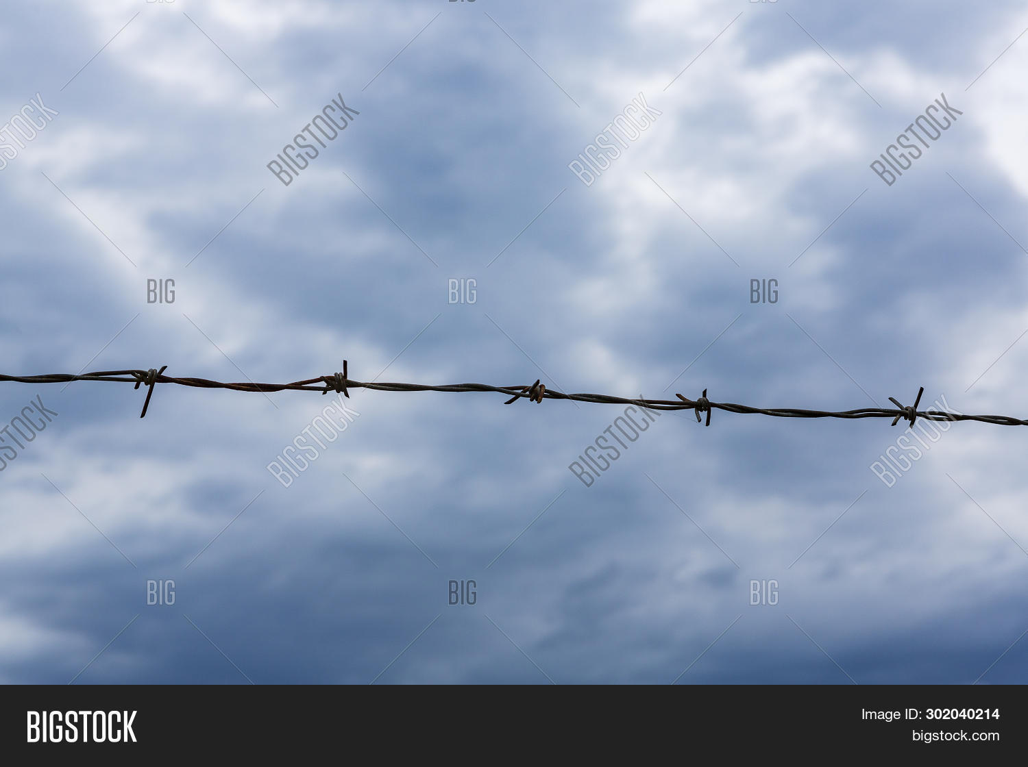 Fence Barbed Wire Image & Photo (Free Trial) | Bigstock