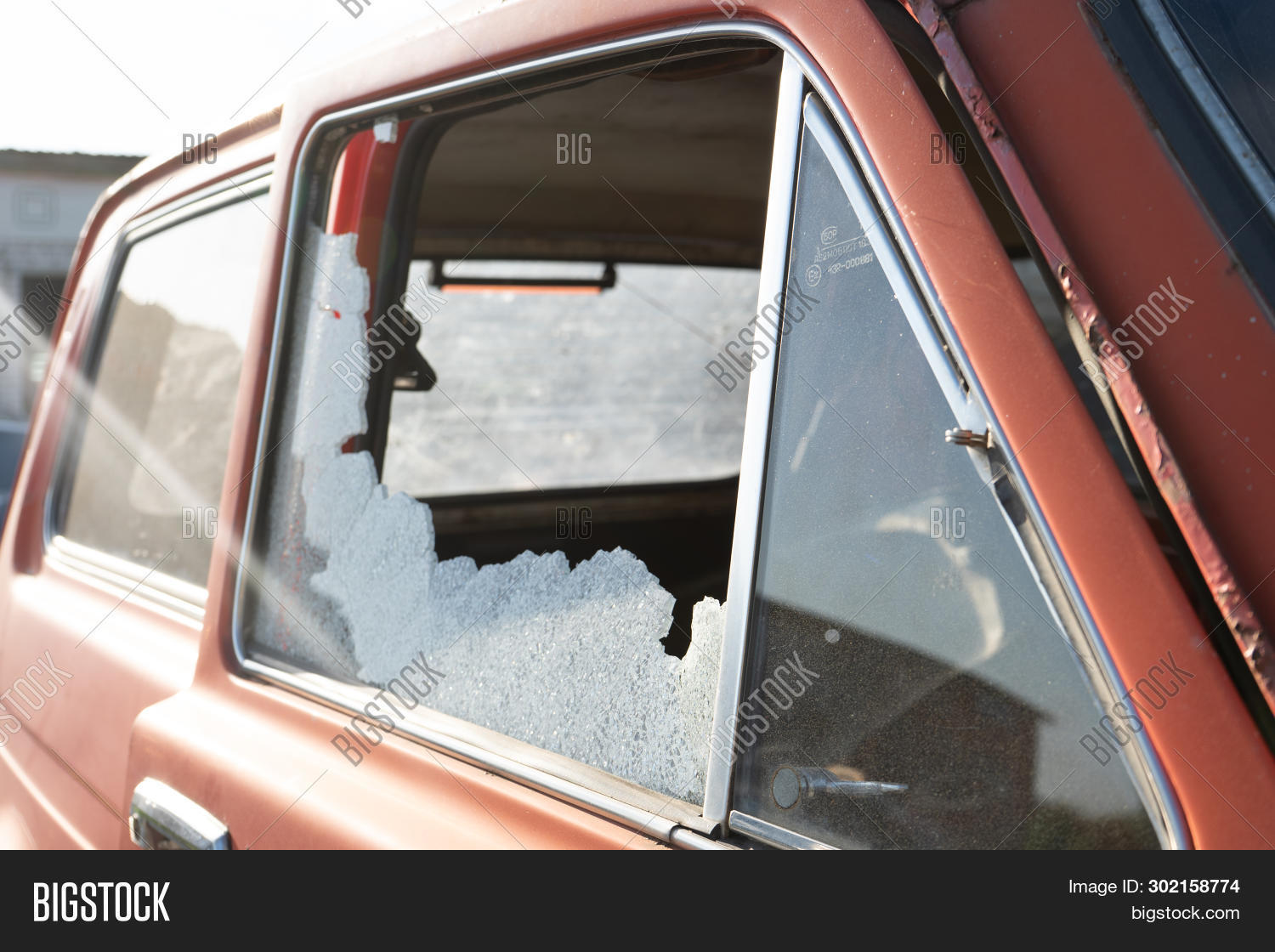 Car Window Smashed By Image & Photo (Free Trial) | Bigstock