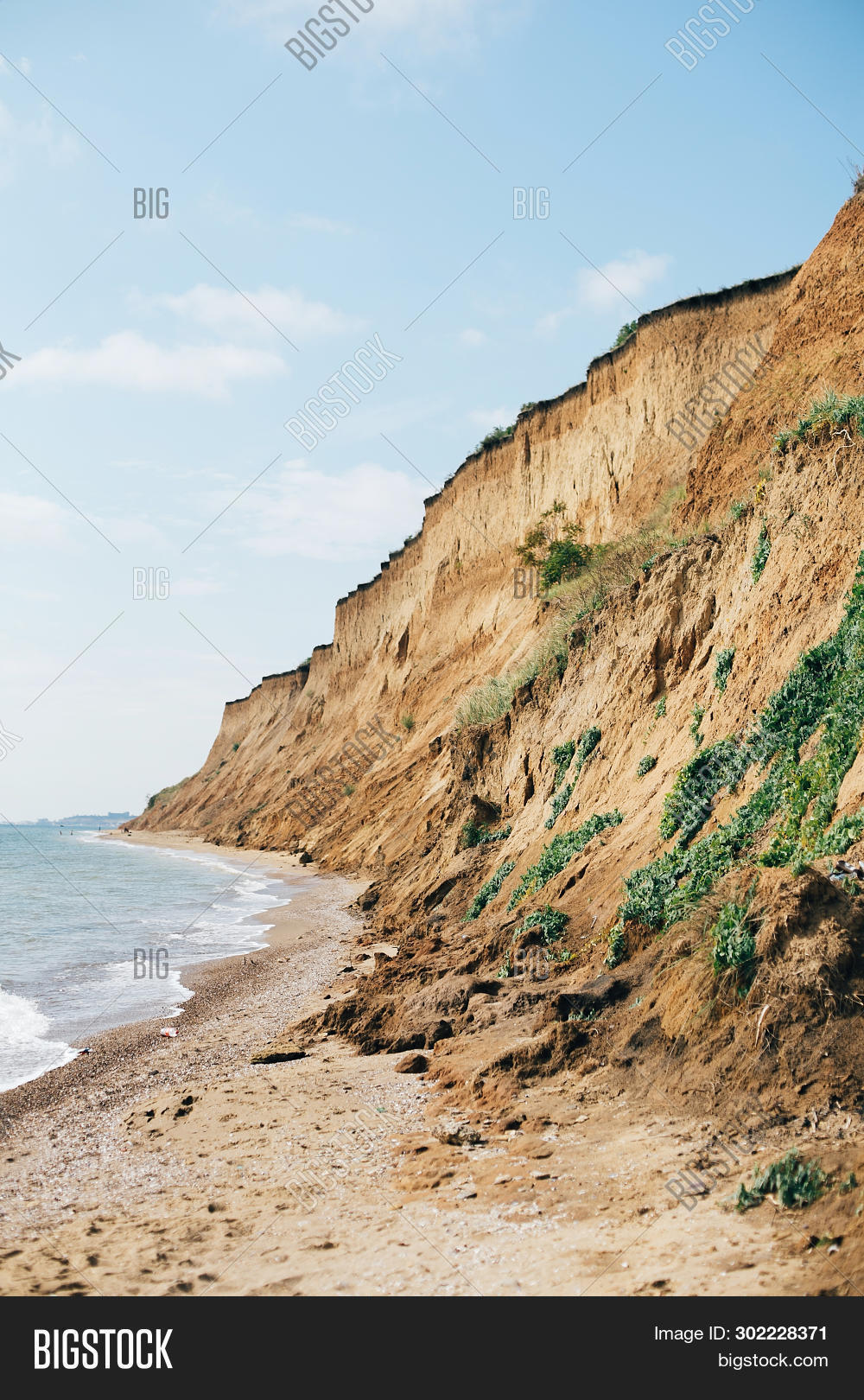 Beautiful Sandy Cliff Image & Photo (Free Trial) | Bigstock