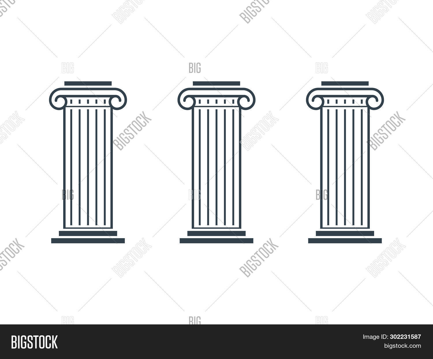 Three Pillar Diagram. Image & Photo (Free Trial) | Bigstock