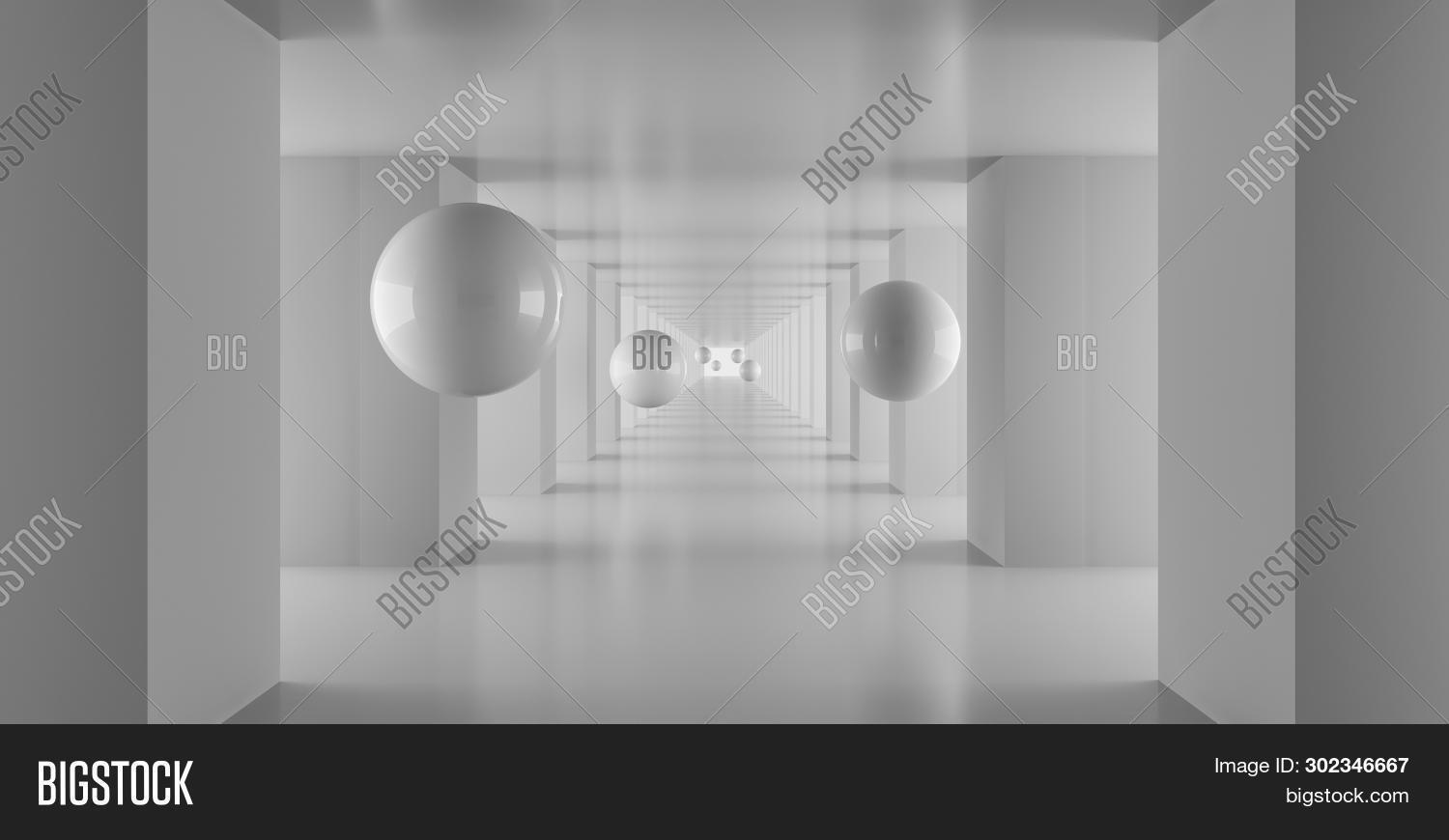 3d White Corridor Image & Photo (Free Trial) | Bigstock