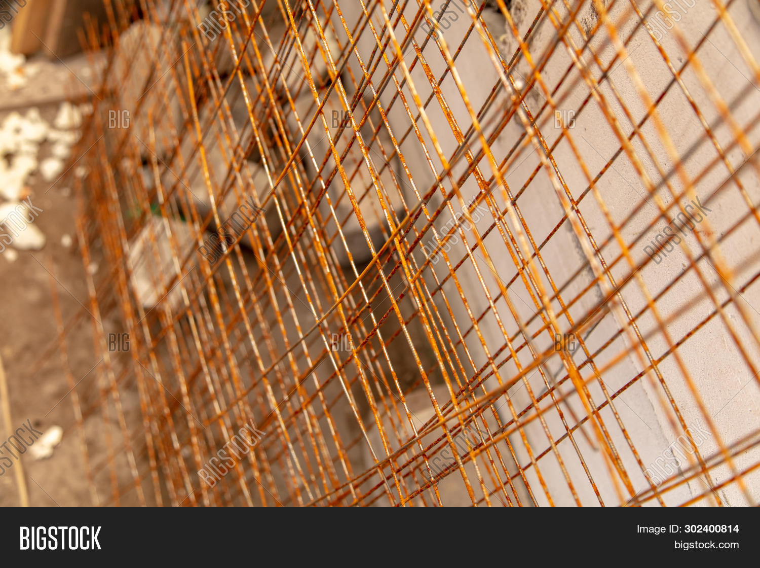 Metal Mesh Concrete Image & Photo (Free Trial) | Bigstock