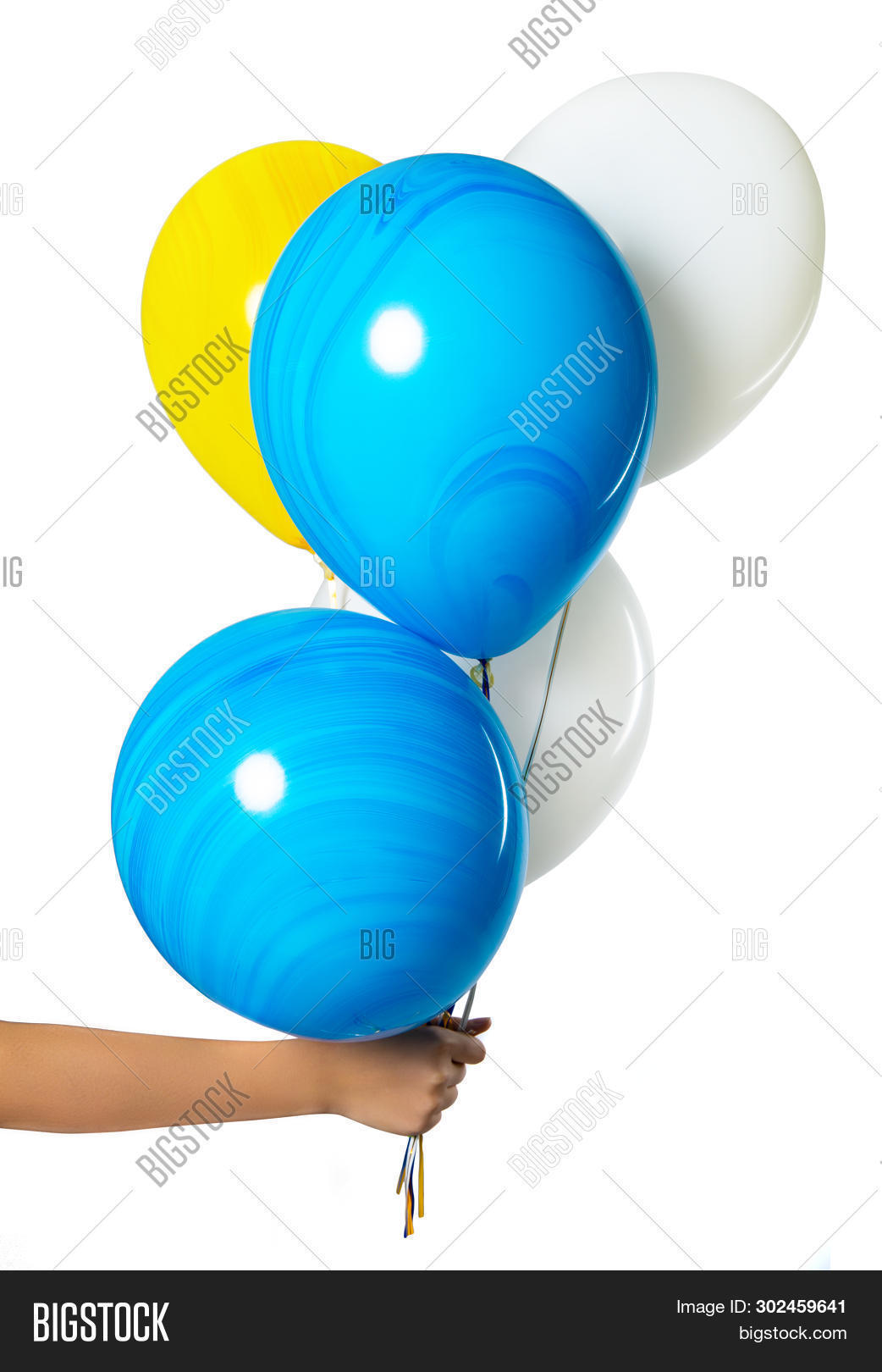 Hand Holding Balloons Image & Photo (Free Trial) | Bigstock