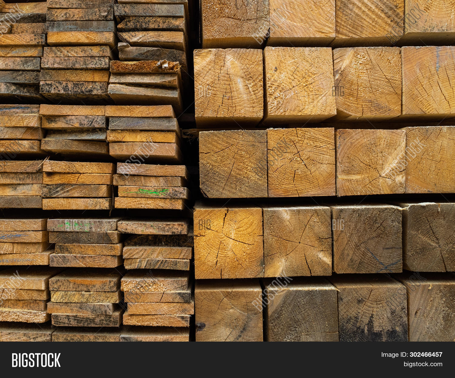 Lots Planks Stacked On Image & Photo (Free Trial) | Bigstock
