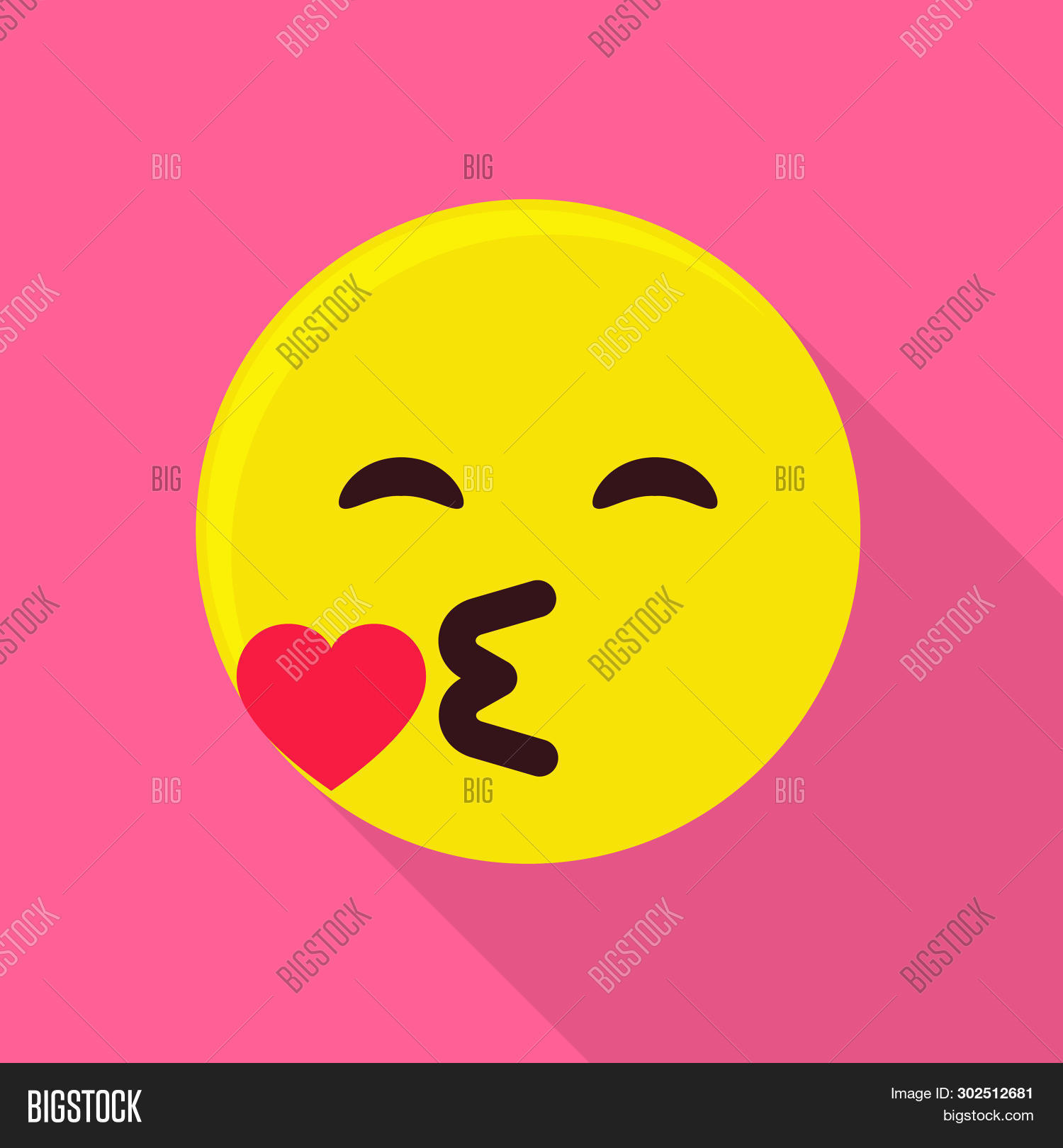 Kiss Emoticon Icon. Image & Photo (Free Trial) | Bigstock
