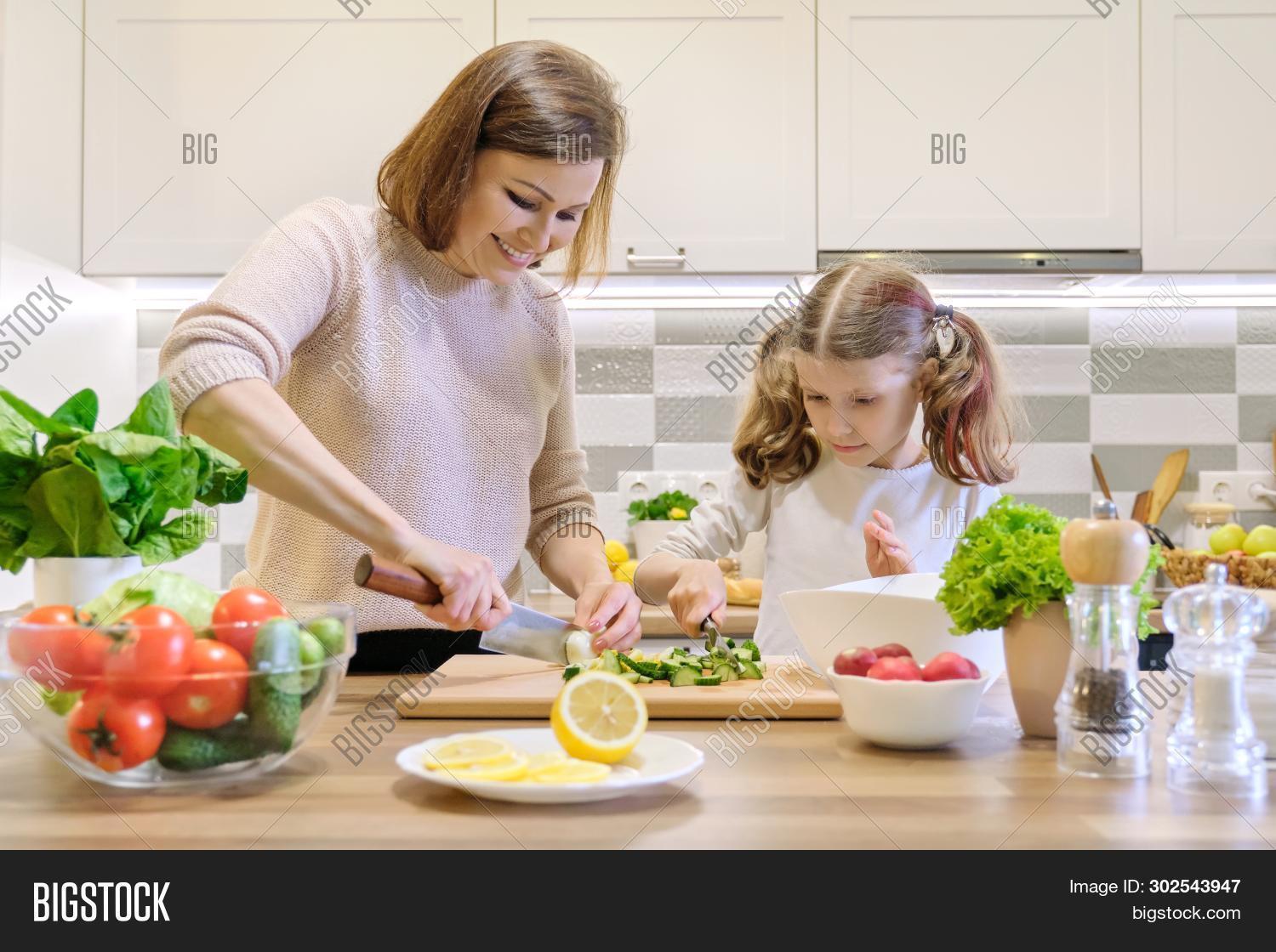 Mother Child Cooking Image & Photo (Free Trial) | Bigstock