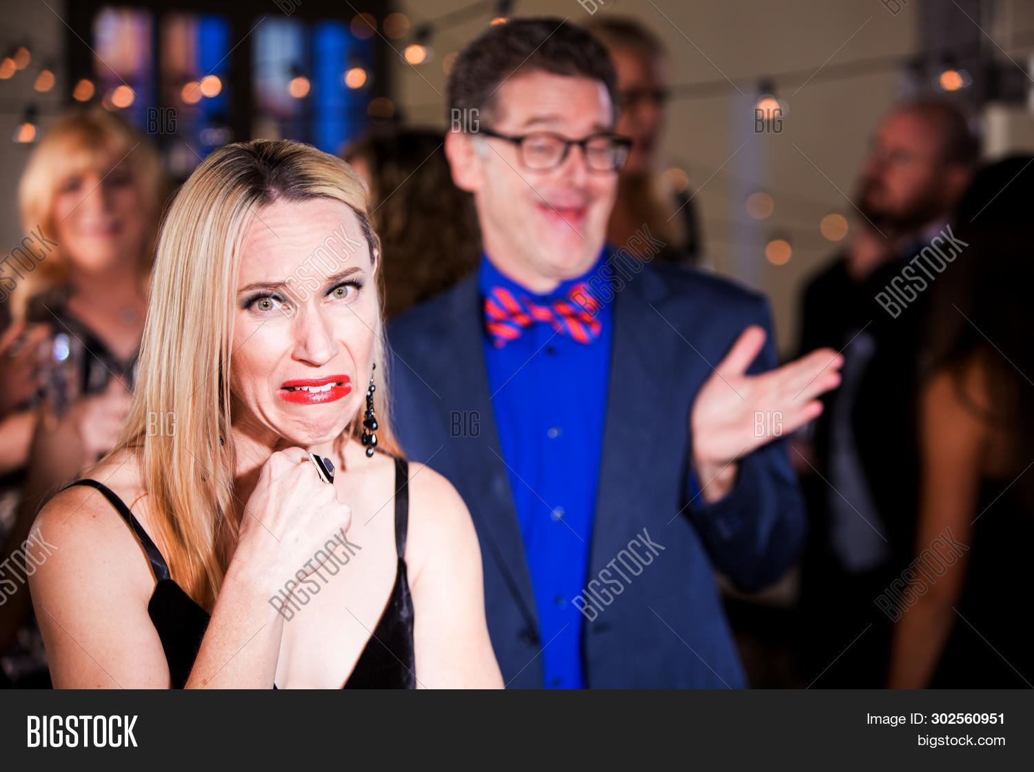 Woman Cringing Boorish Image & Photo (Free Trial) | Bigstock