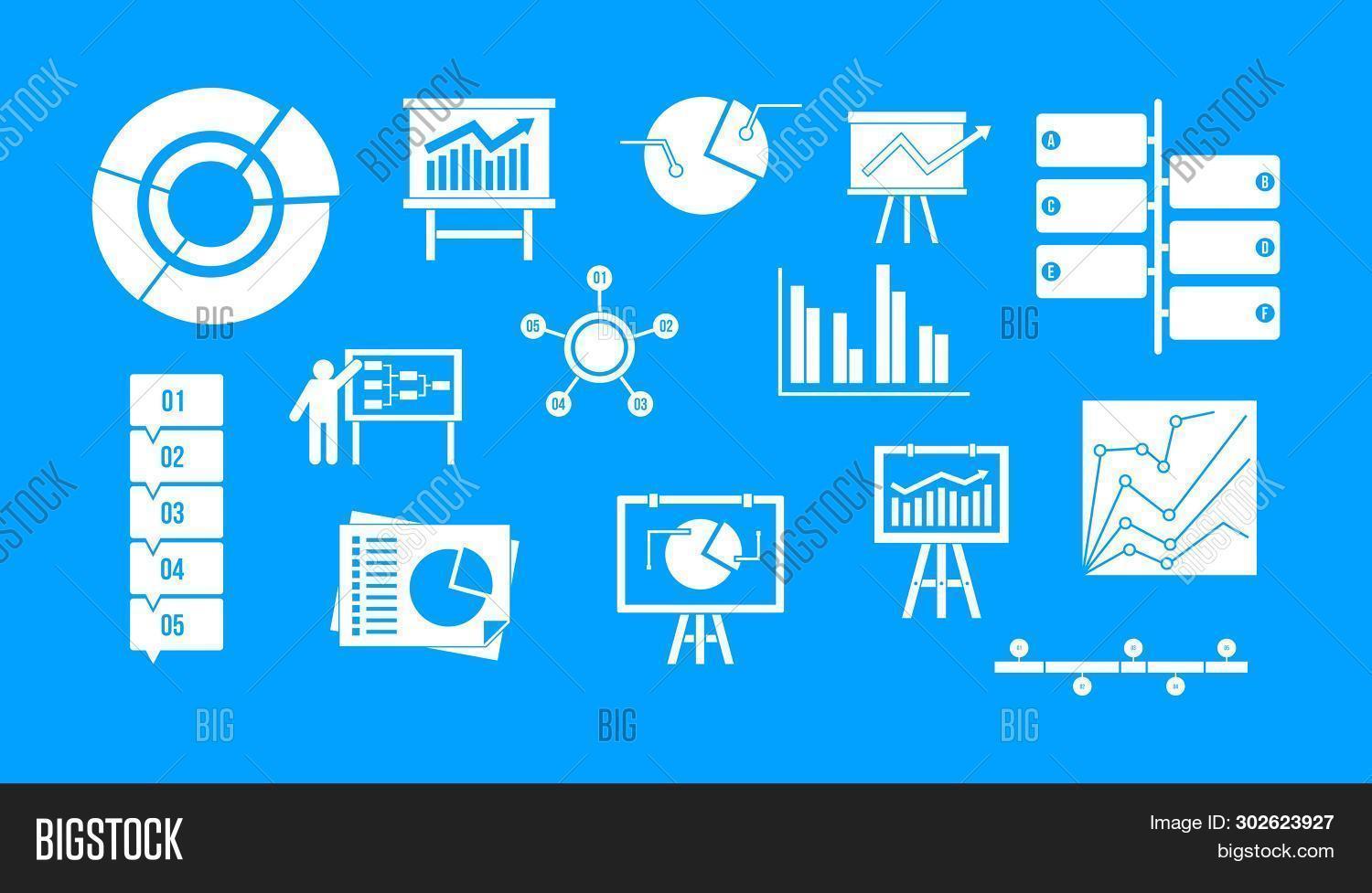 Diagram Icon Set. Image & Photo (Free Trial) | Bigstock