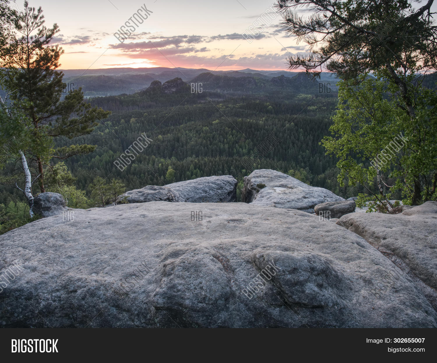 Vally Between Rocks. Image & Photo (Free Trial) | Bigstock