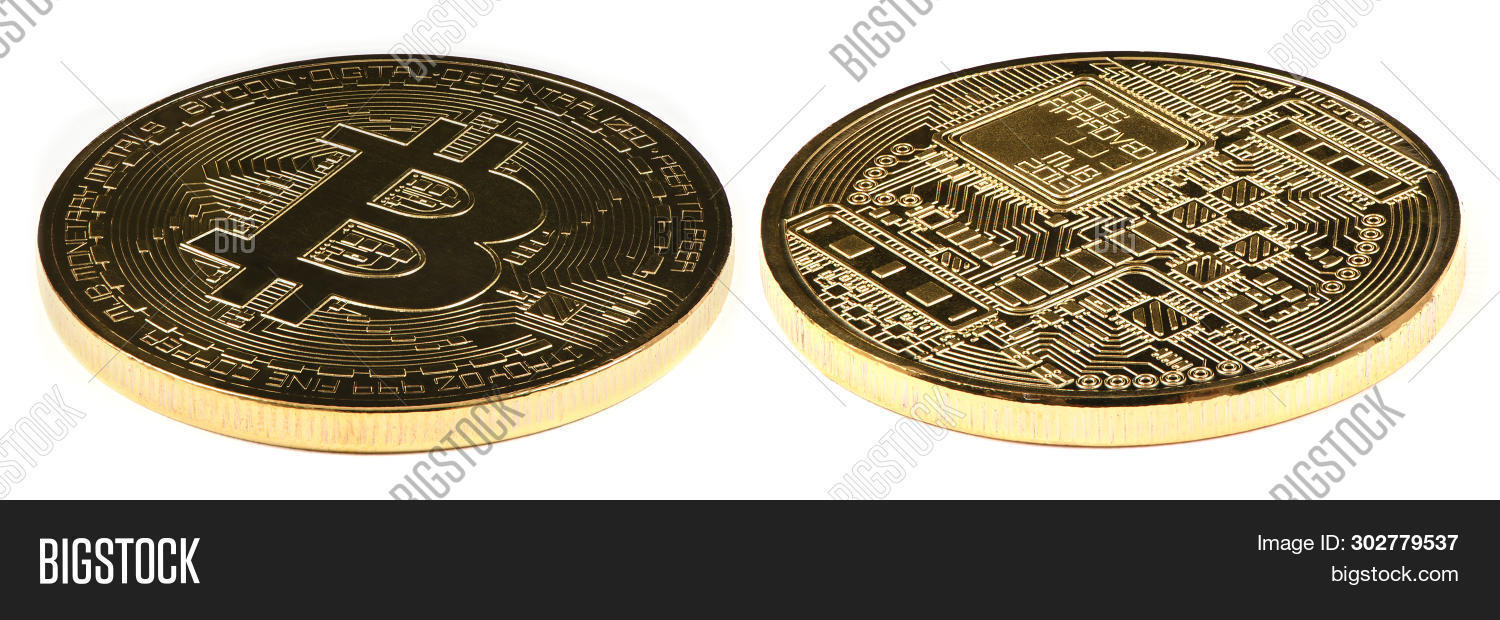 Golden Bitcoin Image & Photo (Free Trial) | Bigstock