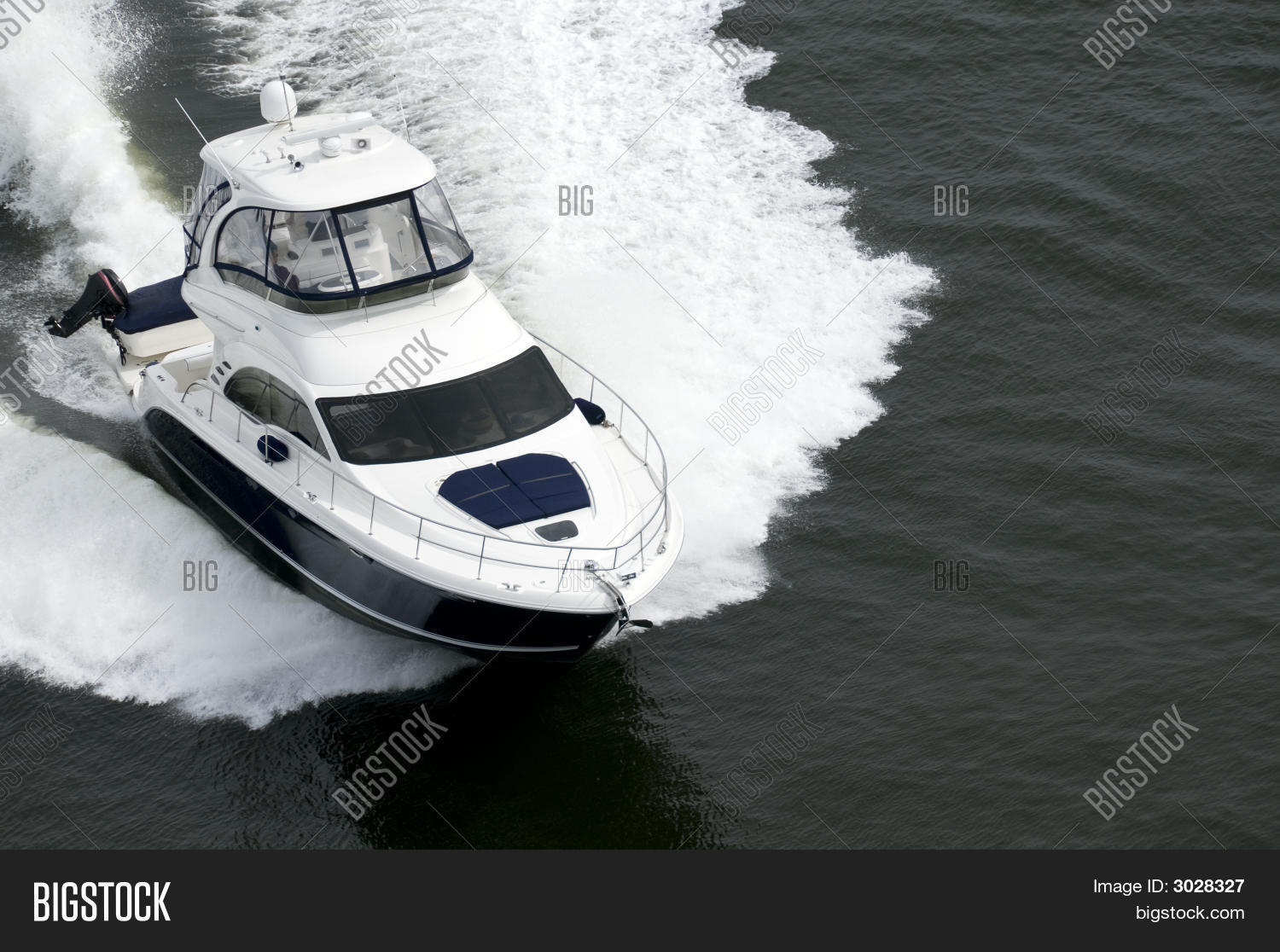 Blue White Speedboat Image & Photo (Free Trial) | Bigstock