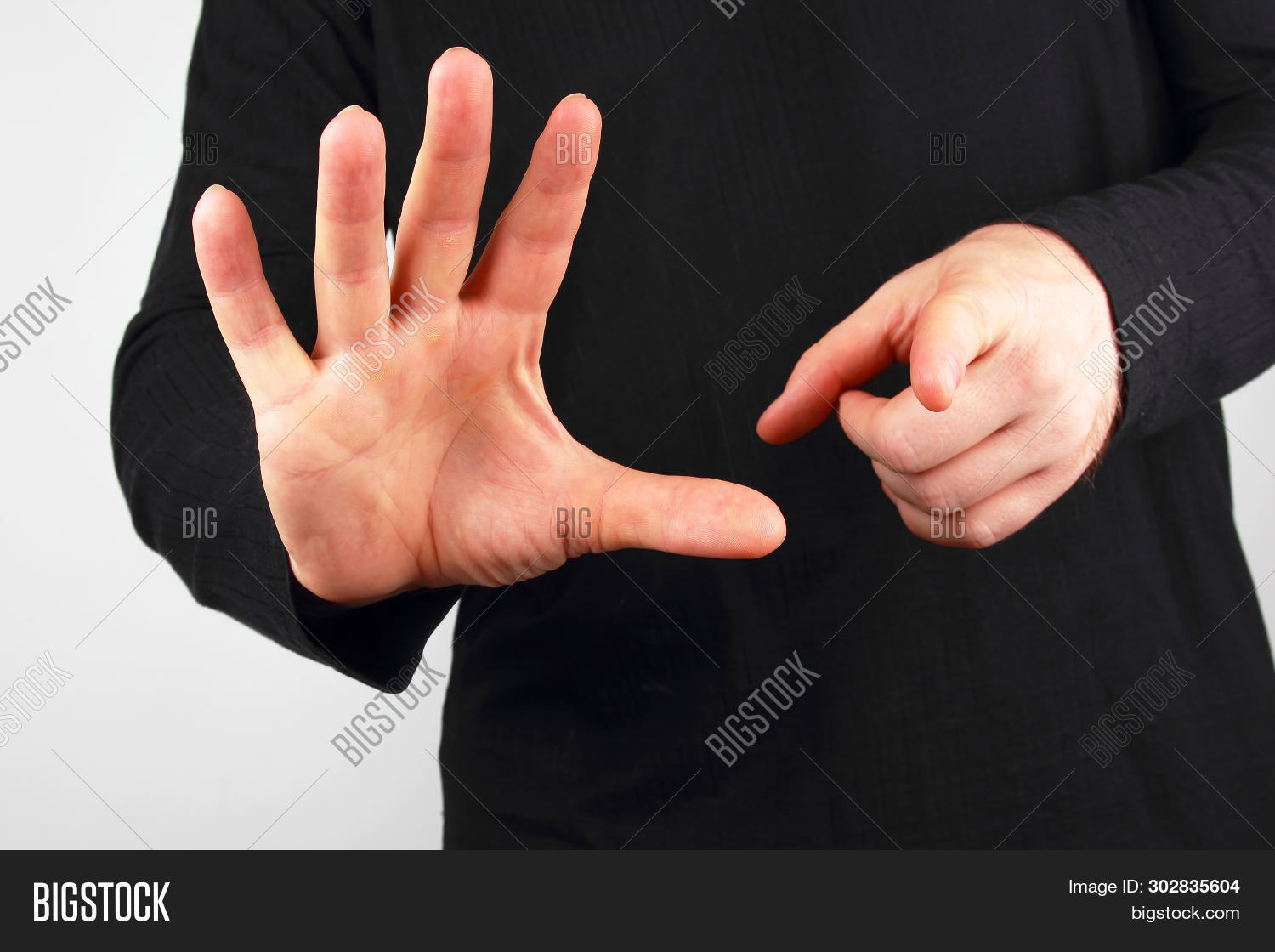 Man Shows Different Image & Photo (Free Trial) | Bigstock