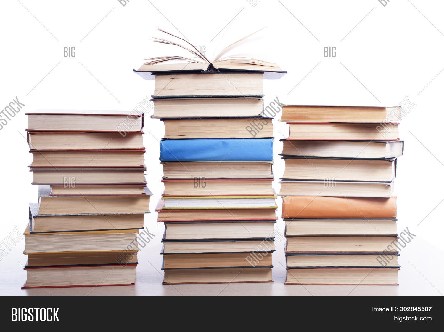 Stack Books Isolated Image & Photo (Free Trial) | Bigstock