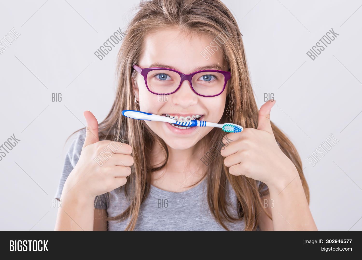 Girl Dental Braces Image And Photo Free Trial Bigstock