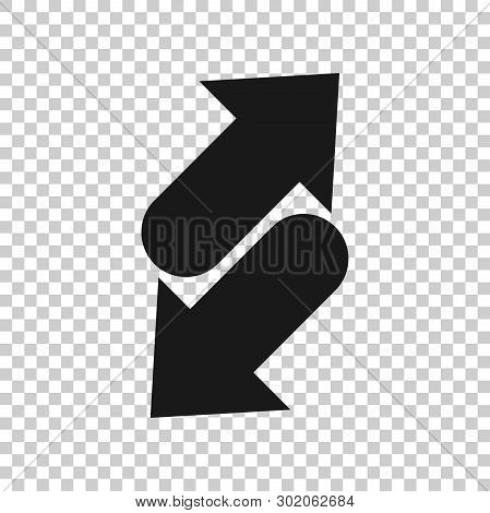 Reverse Arrow Sign Vector & Photo (Free Trial) | Bigstock