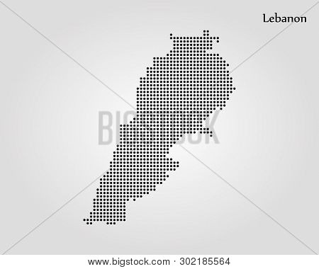 Map Lebanon. Vector Vector & Photo (Free Trial) | Bigstock