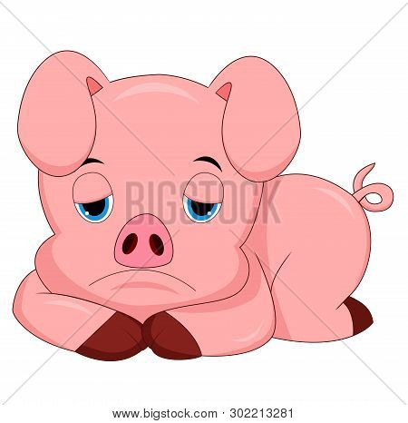 Sad Pig Images, Illustrations & Vectors (Free) - Bigstock