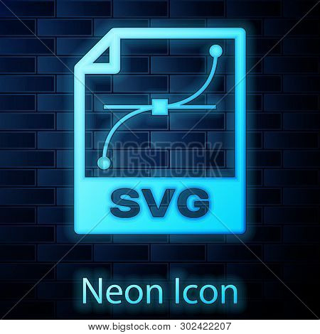 Glowing Neon Svg File Vector & Photo (Free Trial) | Bigstock