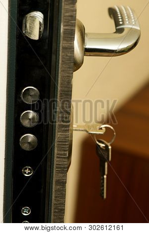 Key Door. Lock On Door Image & Photo (Free Trial) | Bigstock