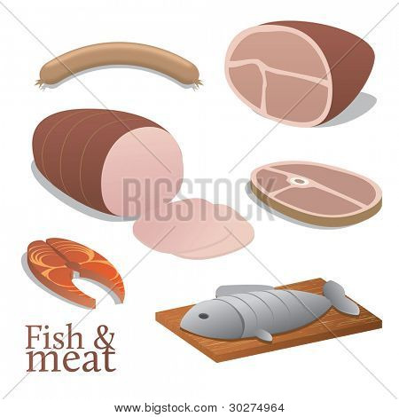 Fish Meat Vector & Photo (Free Trial) | Bigstock