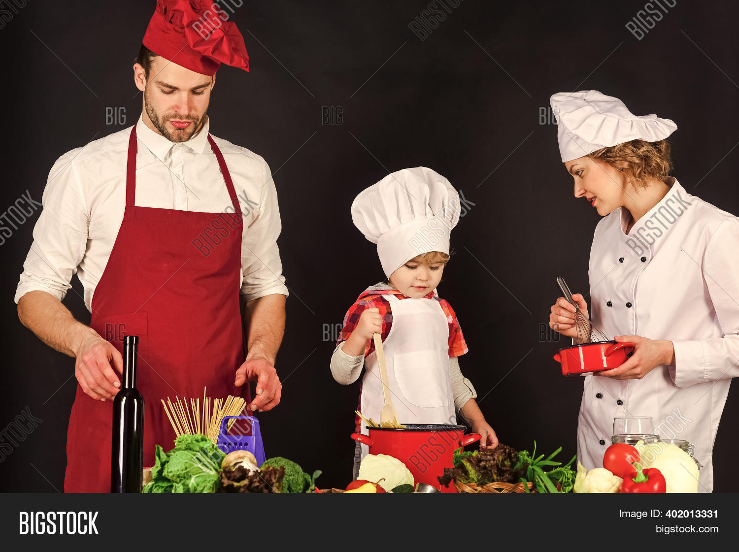 Family Cooking. Family Image & Photo (Free Trial) | Bigstock