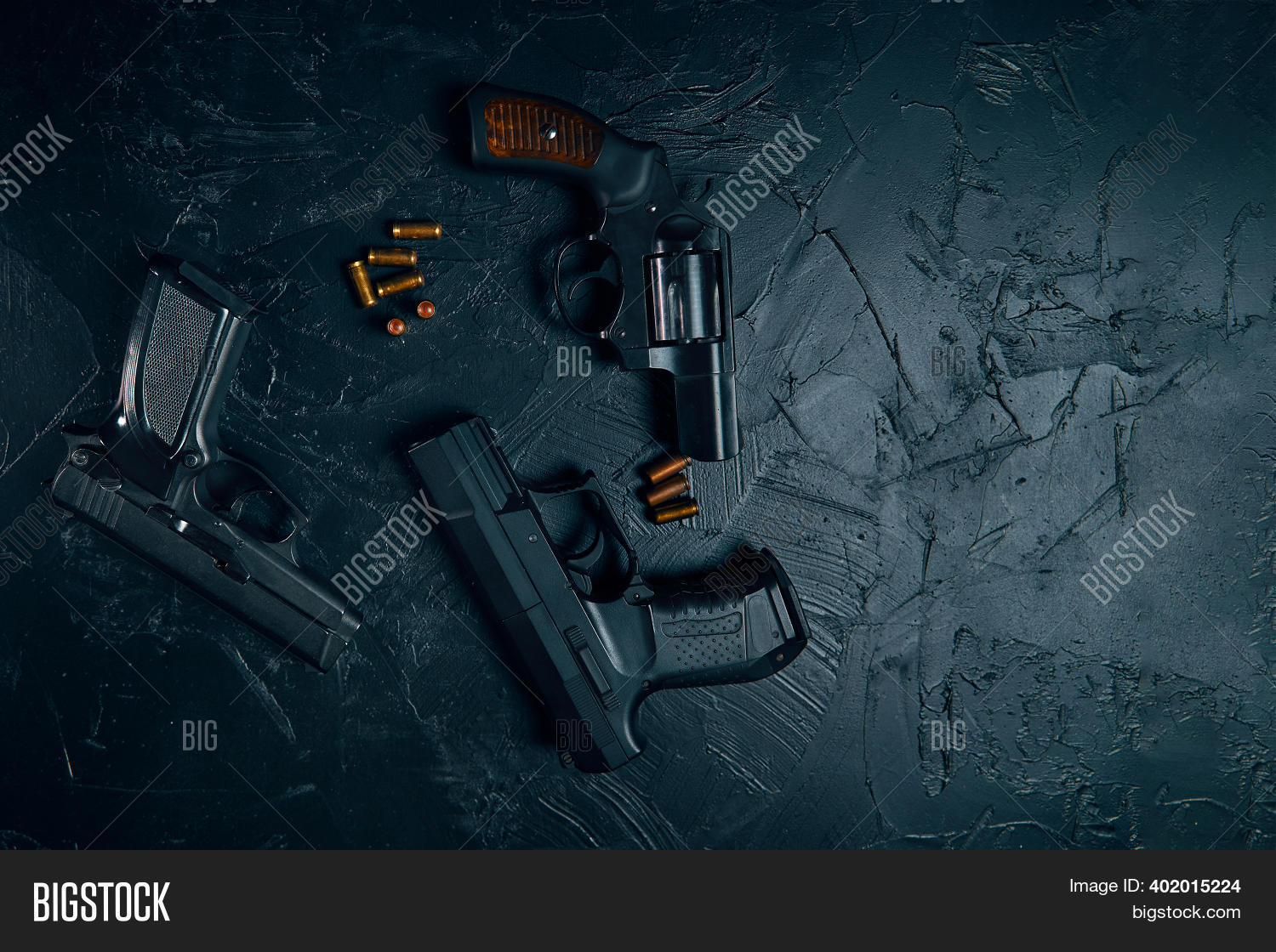Top View Pistols Image & Photo (Free Trial) | Bigstock