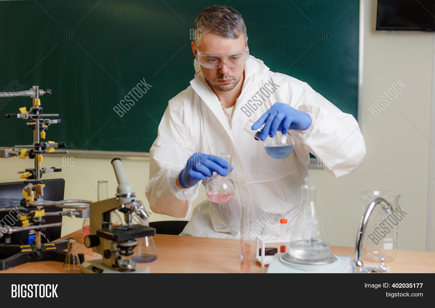Male Scientist Lab Image & Photo (Free Trial) | Bigstock