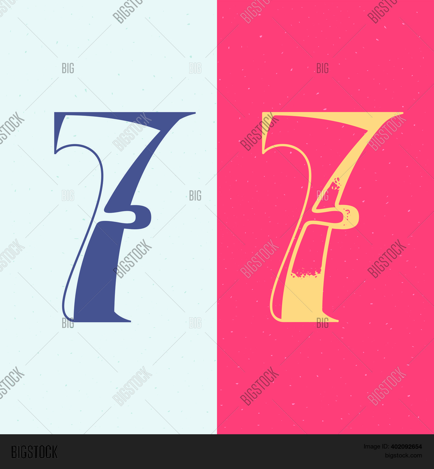 Number Seven Logo Vector & Photo (Free Trial) | Bigstock