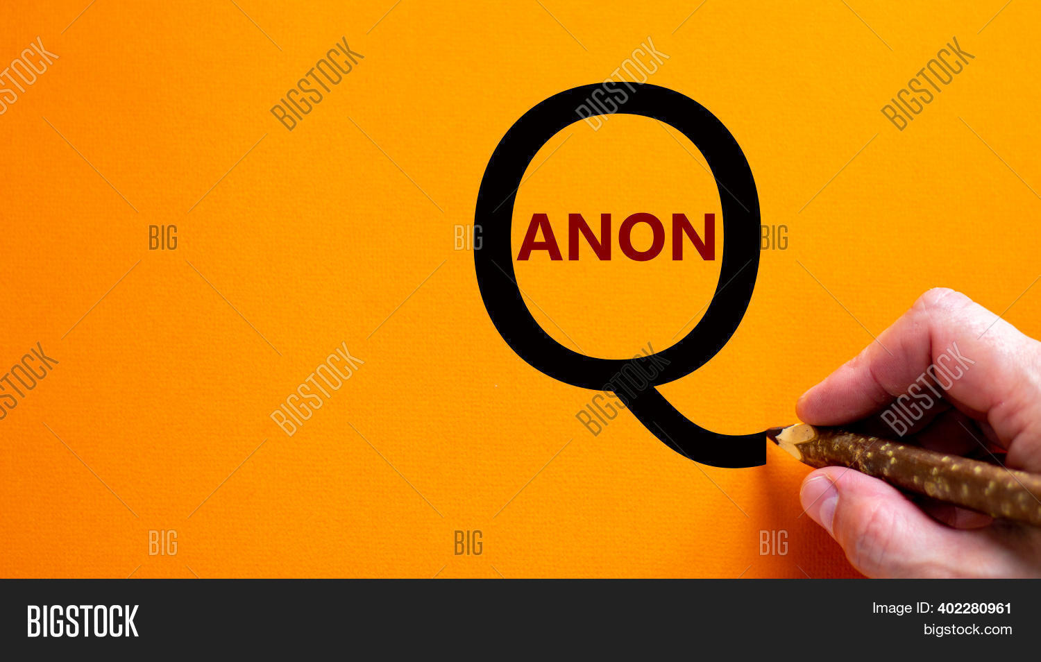 Q Anon Symbol. Hand Image & Photo (Free Trial) | Bigstock